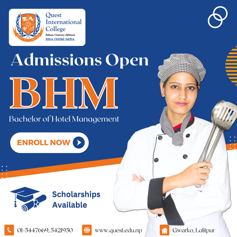 Quest Int'l College - Offering best MBA, BBA, & BHM Programs in Nepal